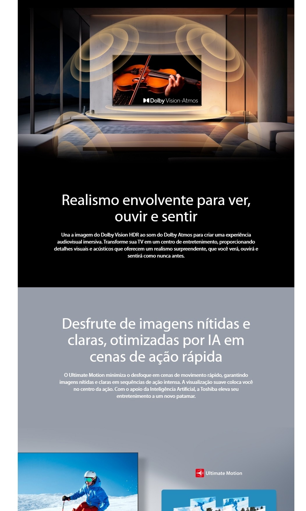 Smart TV QLED 75 4K Toshiba Google TV 4HDMI 2USB Wi-Fi | Shopee Brasil