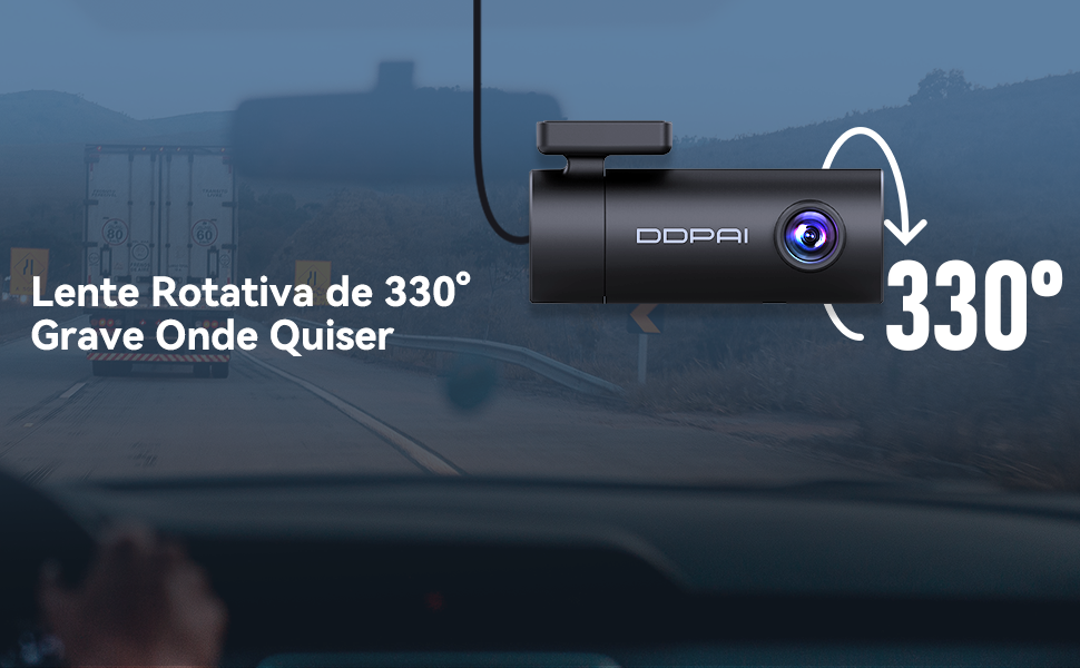 DDPAI Mini Pro Uber Câmera Veicular 1296P Ângulo de 140° Dash Cam Wi-Fi ...