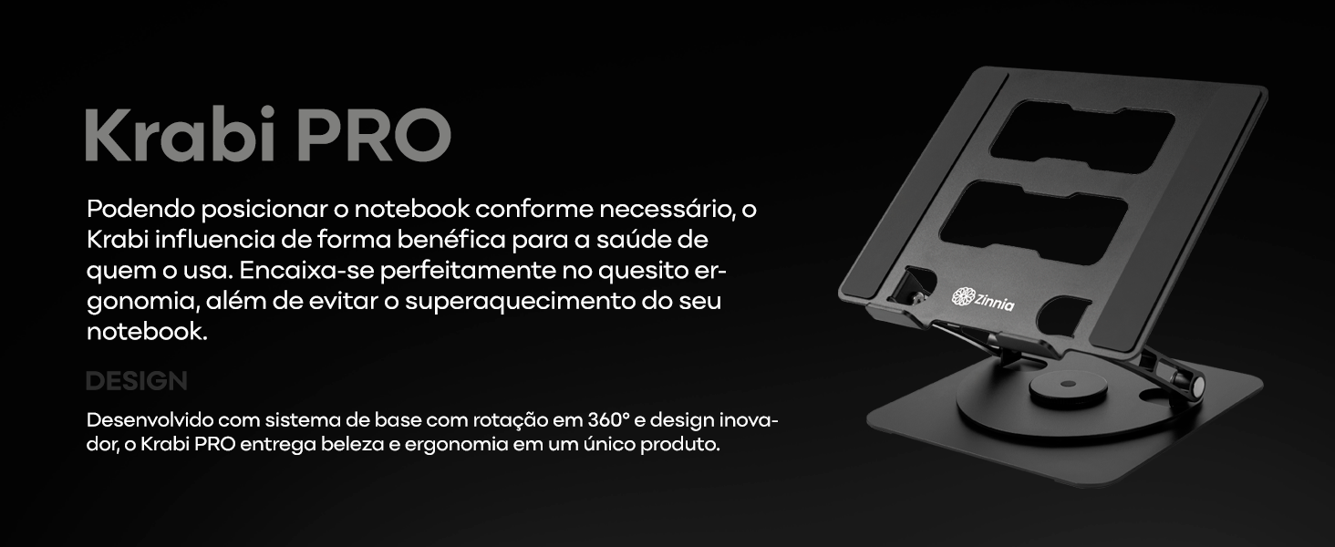 Base Para Notebook Zinnia Krabi Pro, Ate 17 Pol, Preto, ZNO-KRBPRO-AL01 ...