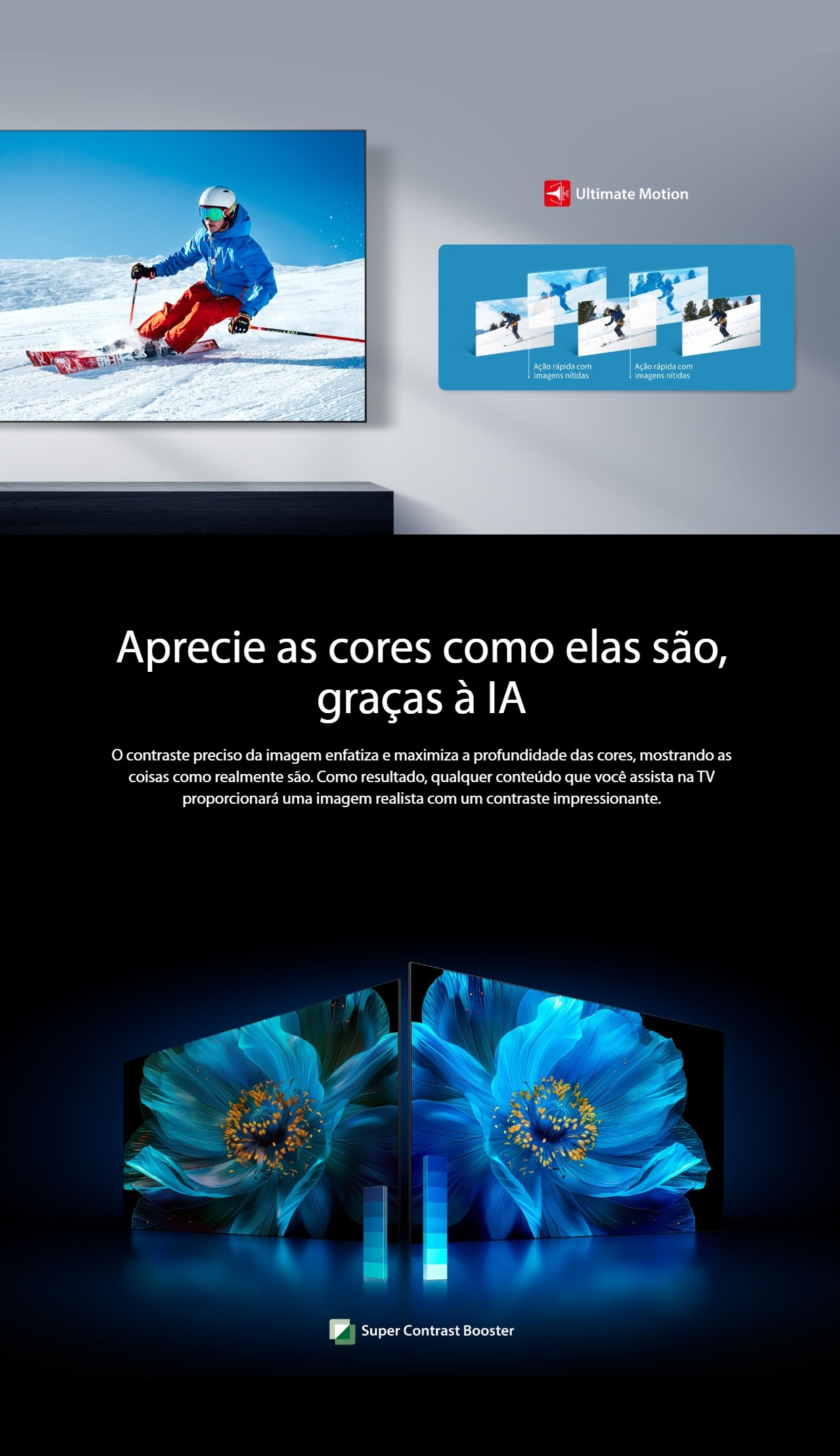 Smart TV QLED 75 4K Toshiba 75C450NS Google TV 4 HDMI 2 USB Wi-Fi ...