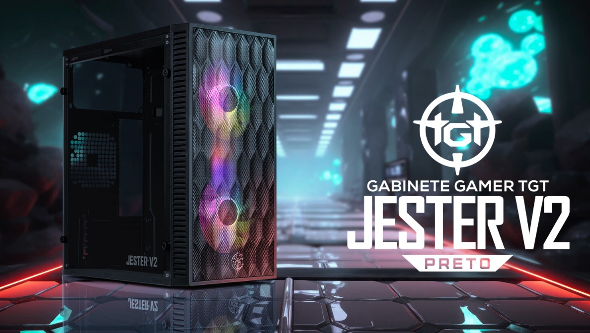 Gabinete Gamer TGT Jester V2 Rainbow Mini-Tower Lateral de Acrilico c/2 ...