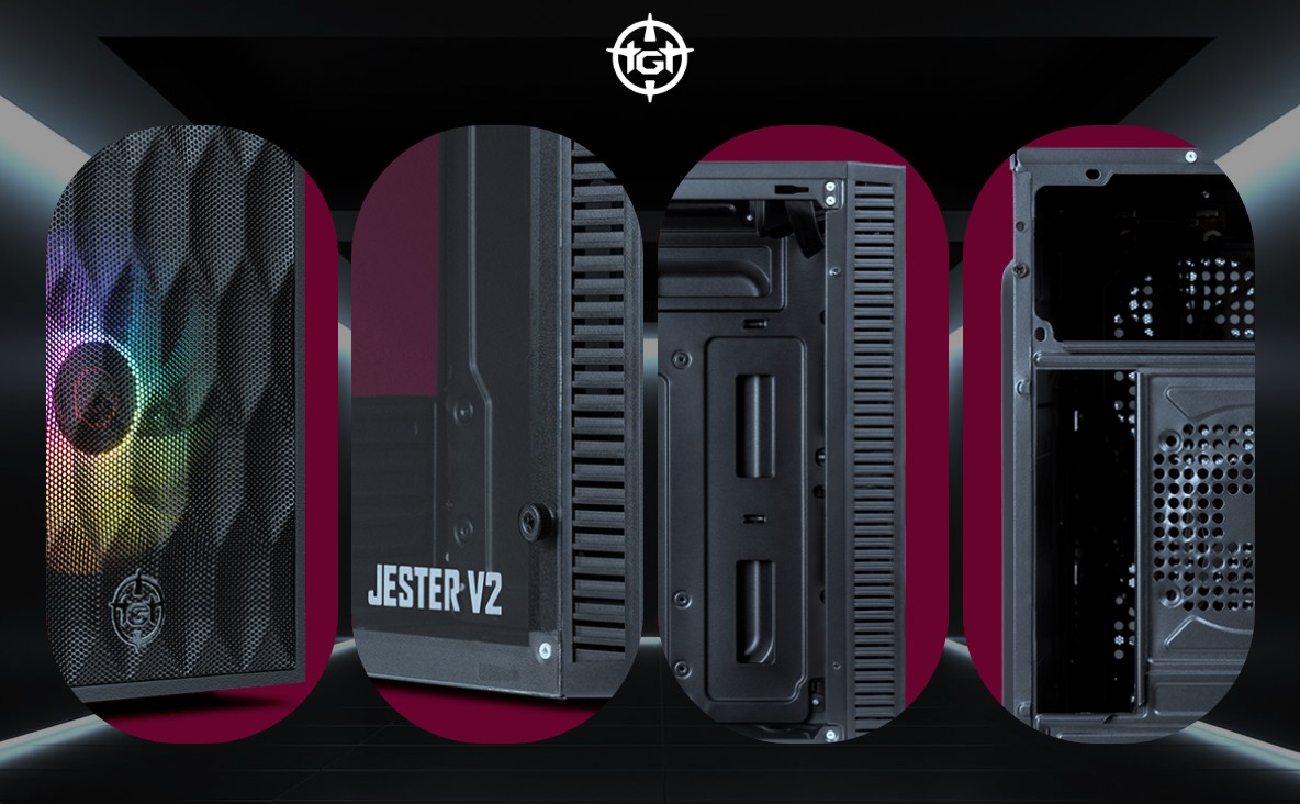 Gabinete Gamer TGT Jester V2 Rainbow Mini-Tower Lateral de Acrilico c/2 ...