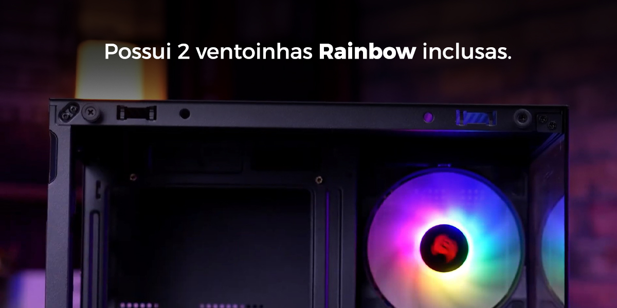 Gabinete Gamer Pichau Atom X, Mini-Tower, Lateral de Vidro, Com 2 Fans, Preto, PG-ATOMX-BK ...