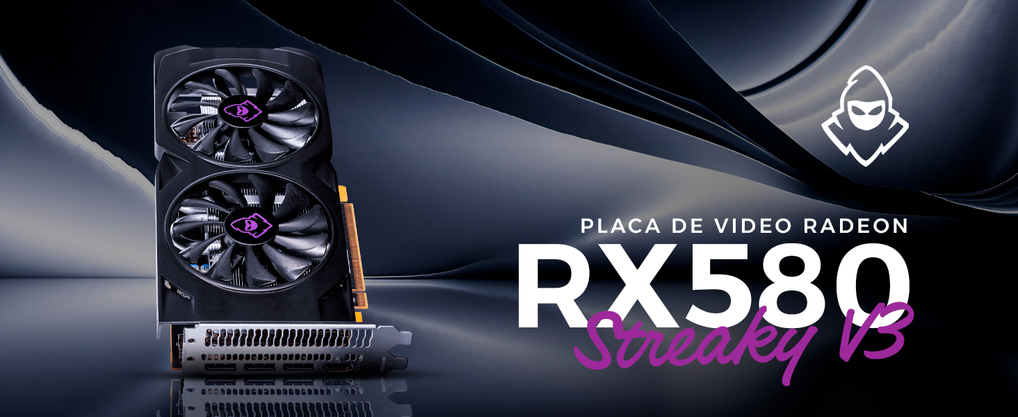 Placa de Video Mancer Radeon RX 580 Streaky V3, 8GB, GDDR5, 256-bit, MCR-RX5808GB-STKV3 | Shopee ...