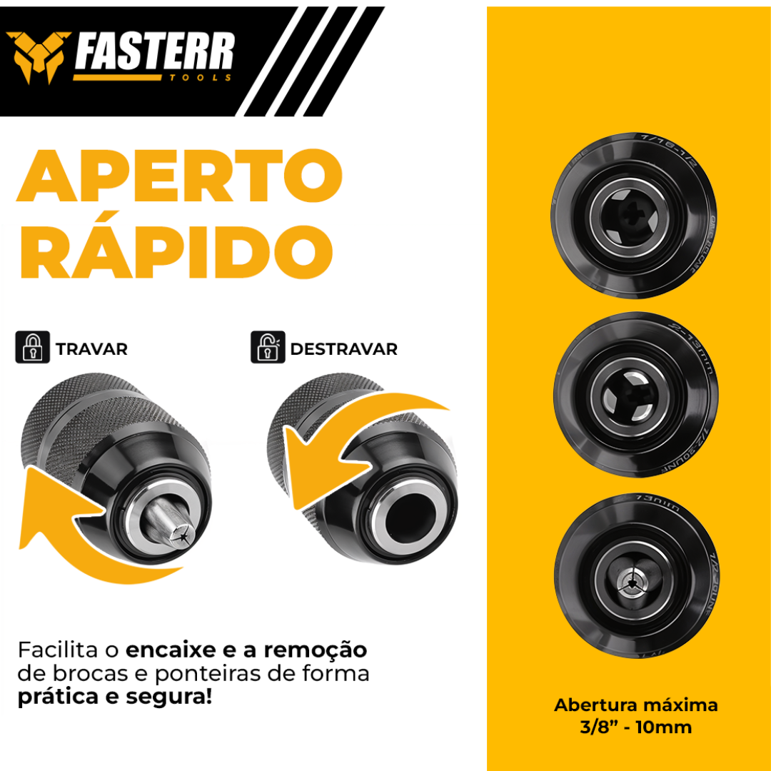 Combo Oficina Furadeira Parafusadeira 21V Compacta + Macaco Tipo ...