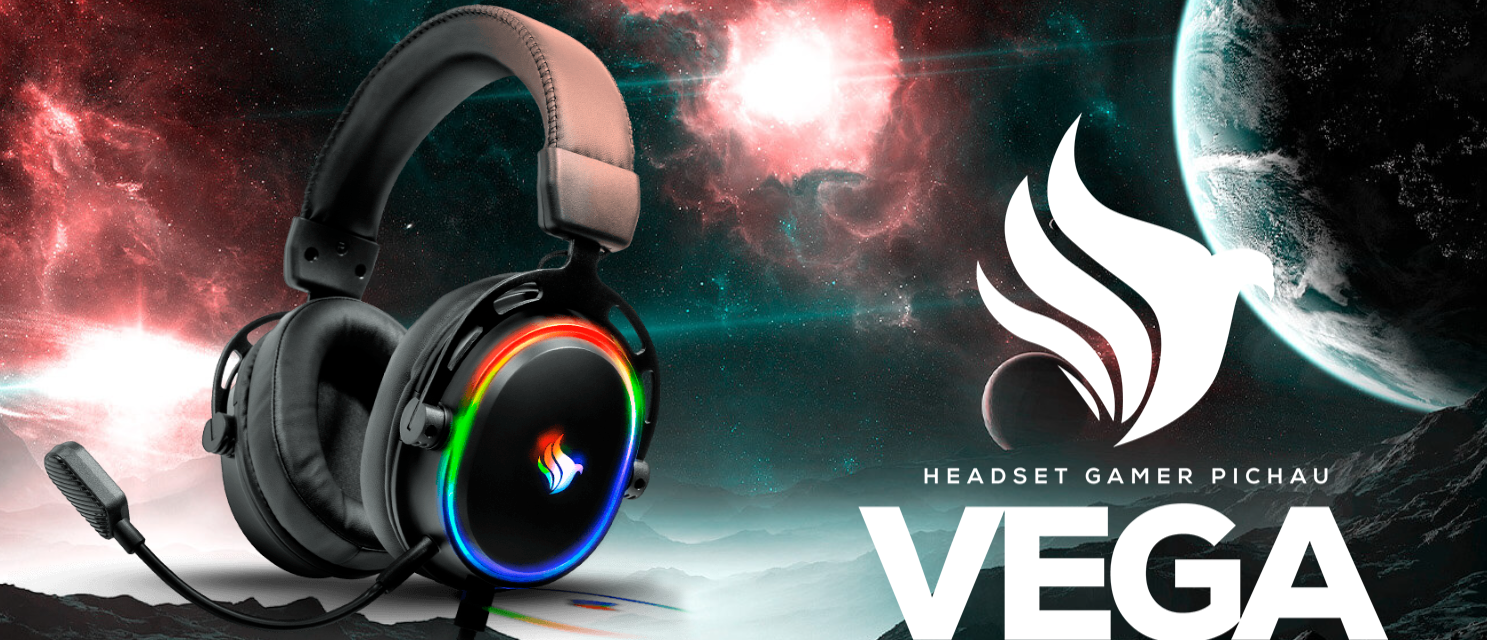 Headset Gamer Pichau Vega, Drivers 50mm, Preto, PCH-VGA-BL01 | Shopee ...