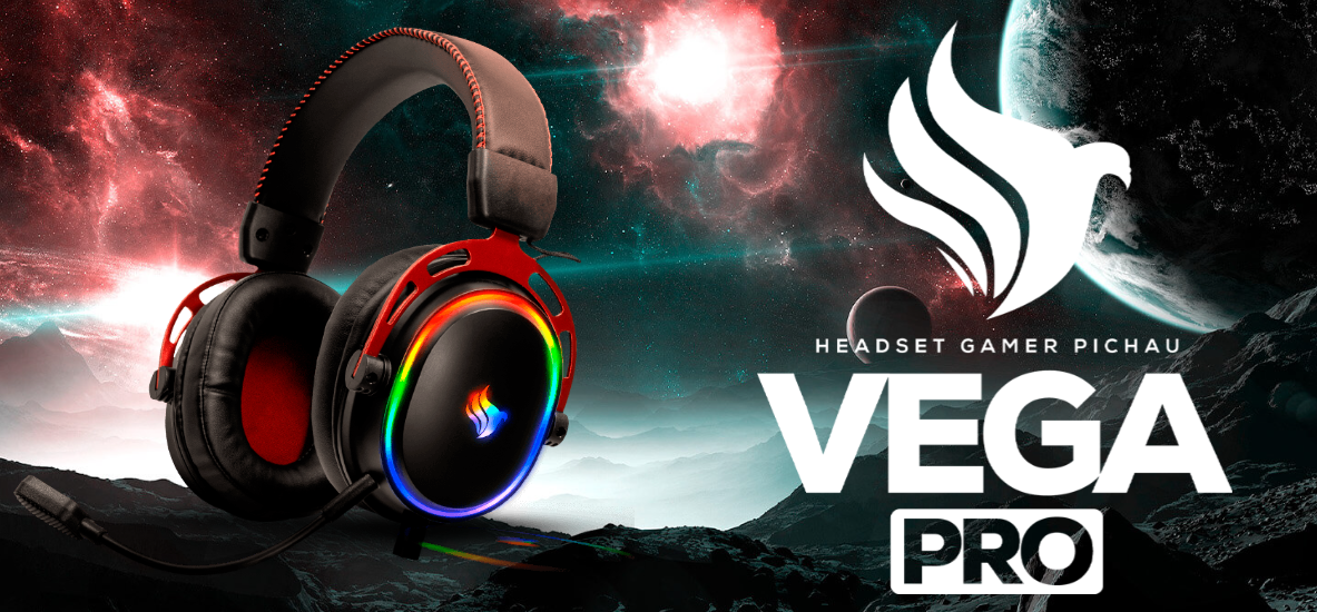 Headset Gamer Pichau Vega Pro 7.1, Drivers 50mm, Preto, PCH-VGAP-BL01 ...