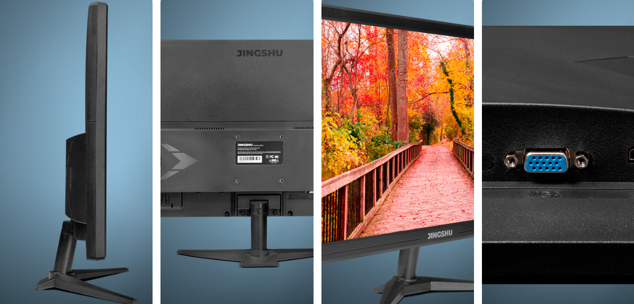 Monitor Jingshu 21.5, 21.5 Pol, FHD, 5ms, 75Hz, HDMI/VGA, JGS-OFFC22 ...