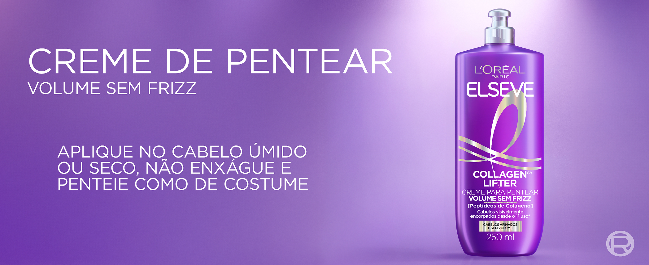 Creme de Pentear L'Oréal Paris Elseve Colágeno Lifter 250ml | Shopee Brasil