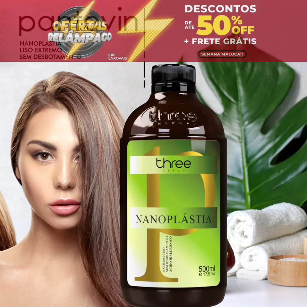 Pantovin Escova Progressiva Sem Formol Neoplastia 1 Litro Three Therapy ...