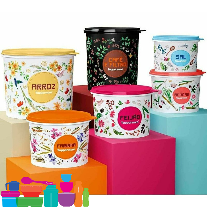 Tupper Caixa Floral - Mantimentos Tupperware Batata Palha Original ...