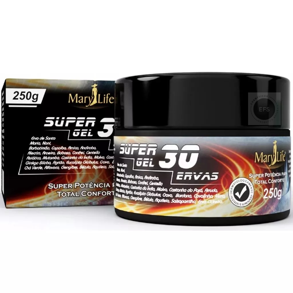 Kit 2 Super Gel 30 Ervas 250g Mary Life Pote | Shopee Brasil