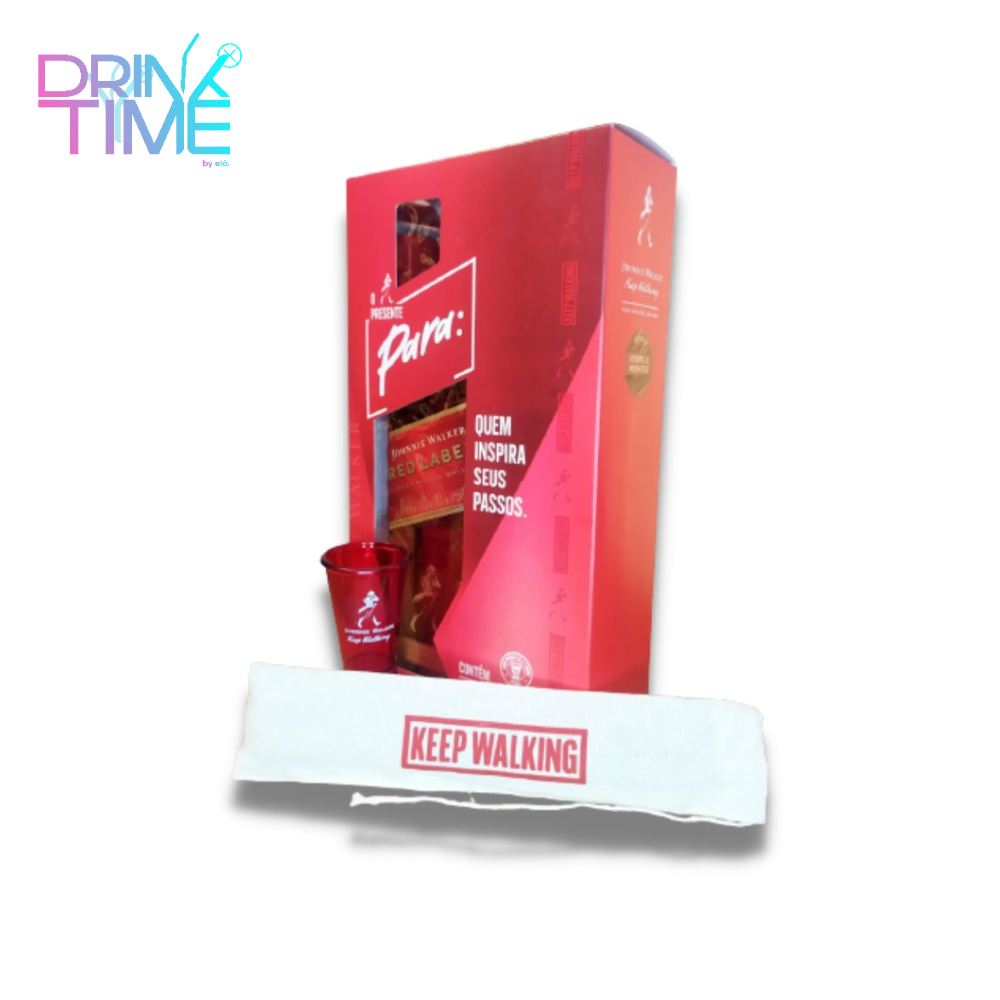 Kit Whisky Red Label Com dosador e Canudo Inox | Shopee Brasil