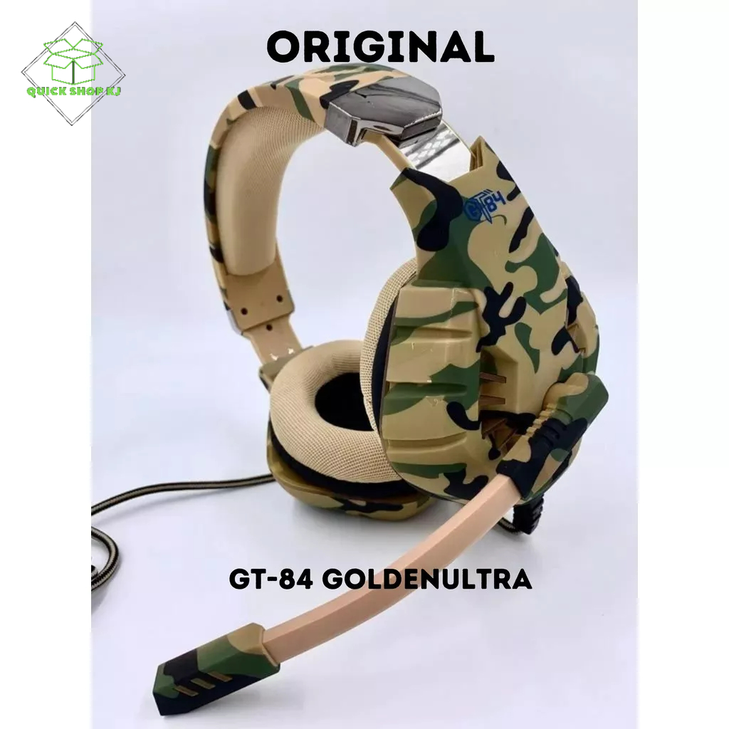 Fone de Ouvido Gamer Headset Gt-84 GoldenUltra | Shopee Brasil