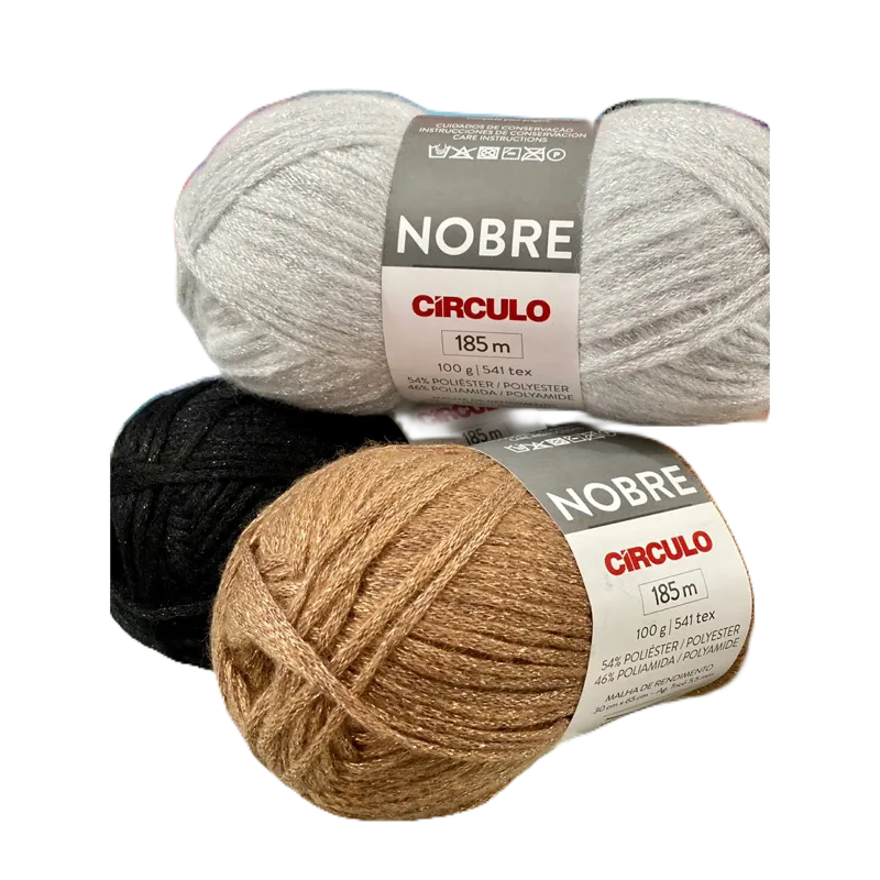 Novelo de lã Nobre 100g Círculo - Lã com brilho | Shopee Brasil