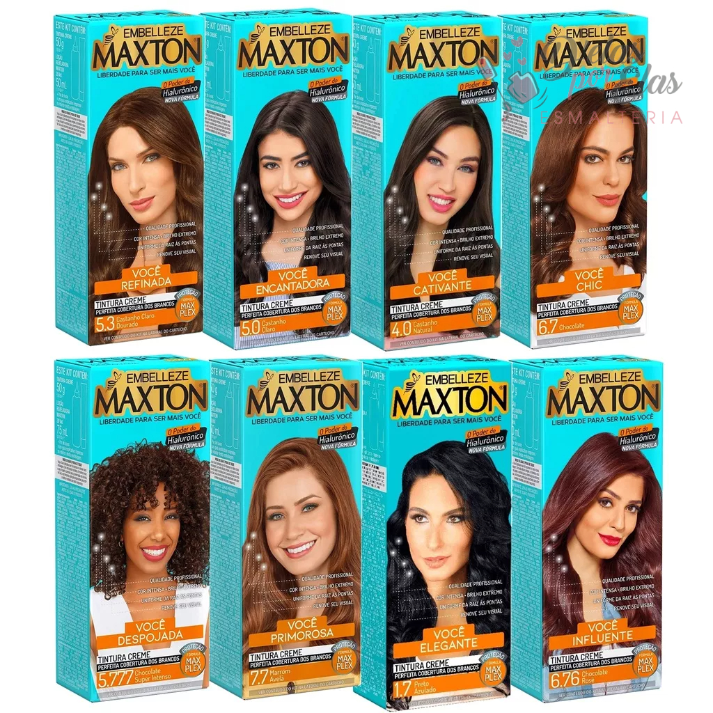 Tinta Tintura de Cabelo Maxton Embelleze | Shopee Brasil
