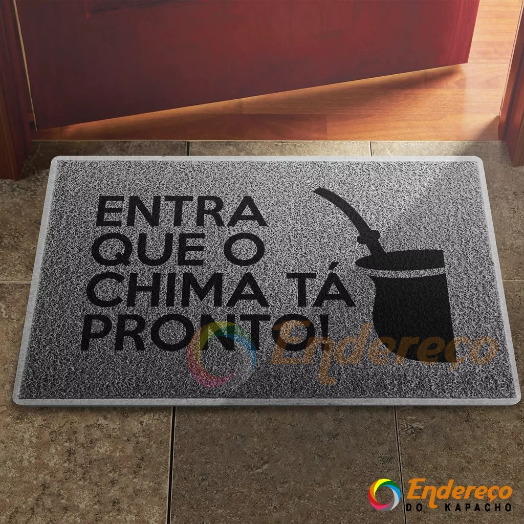 Tapete / Capacho Entra que o Chima Tá Pronto! Decoração Porta Quarto ...