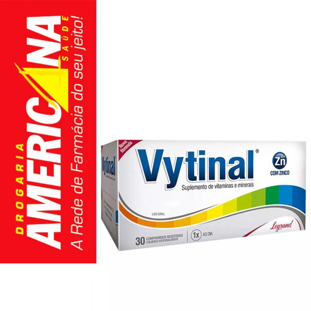 Vytinal (Suplemento de Vitaminas e Minerais) 30 comprimidos - Legrand ...