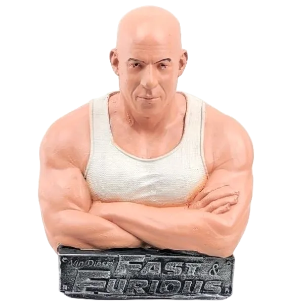 Busto Vin Diesel Dominic Toretto Velozes e Furiosos Colecionável ...