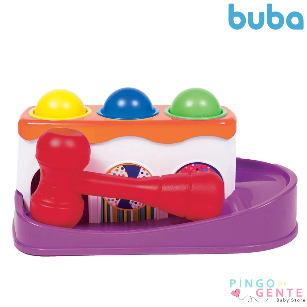 Buba Bate Martelo Com Bolinhas Coloridas Brinquedo Educativo | Shopee ...