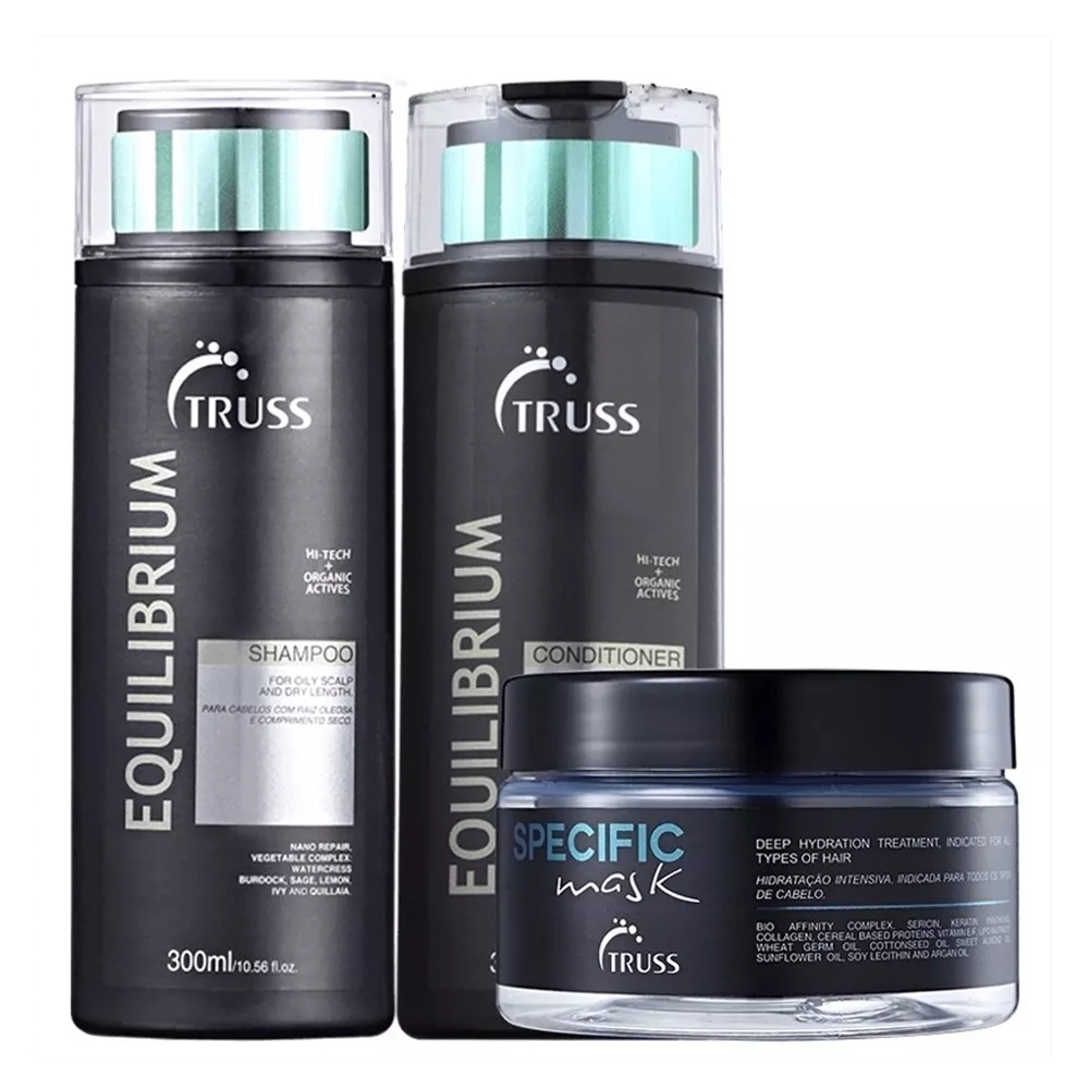 Truss Equilibrium + Specific Mask (Shampoo e Condicionador 300ml ...
