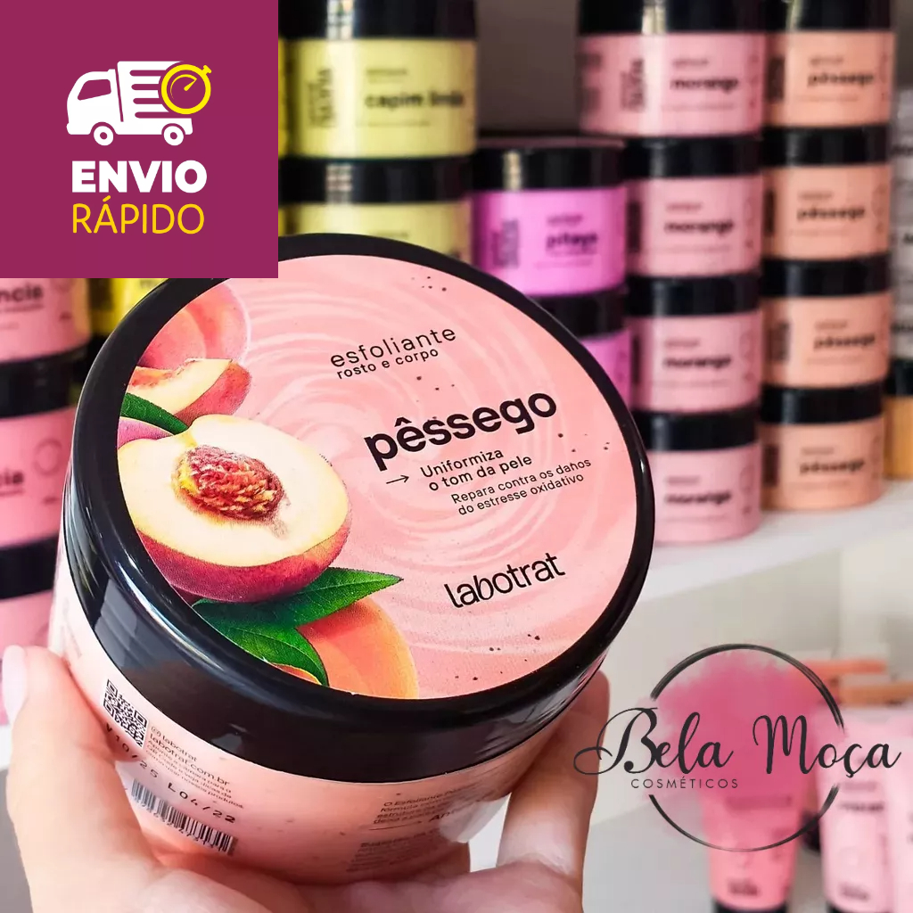 Esfoliante Facial e Corporal Labotrat Melancia, Pitaya, Morango 300g e ...