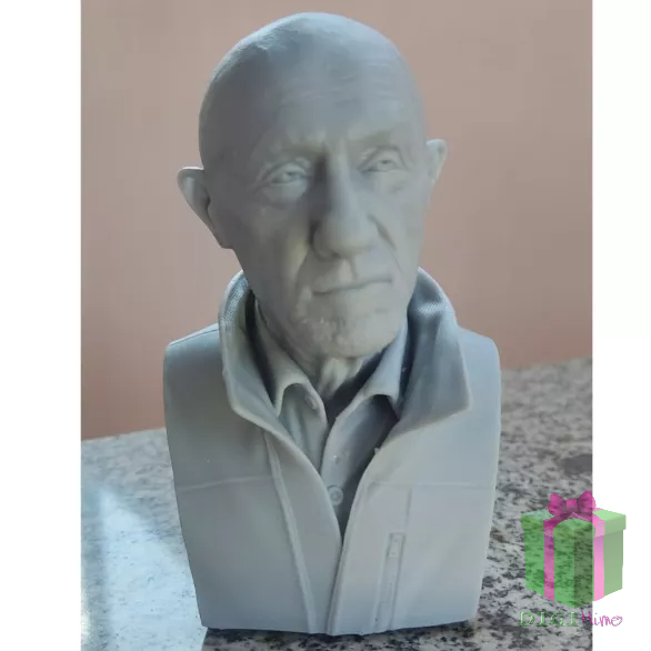 Busto Mike Ehrmantraut Breaking Bad Impressão 3D geek Presente Resina ...