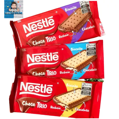Chocolate Choco Trio 90g Nestlé Sabores Lançamento | Shopee Brasil
