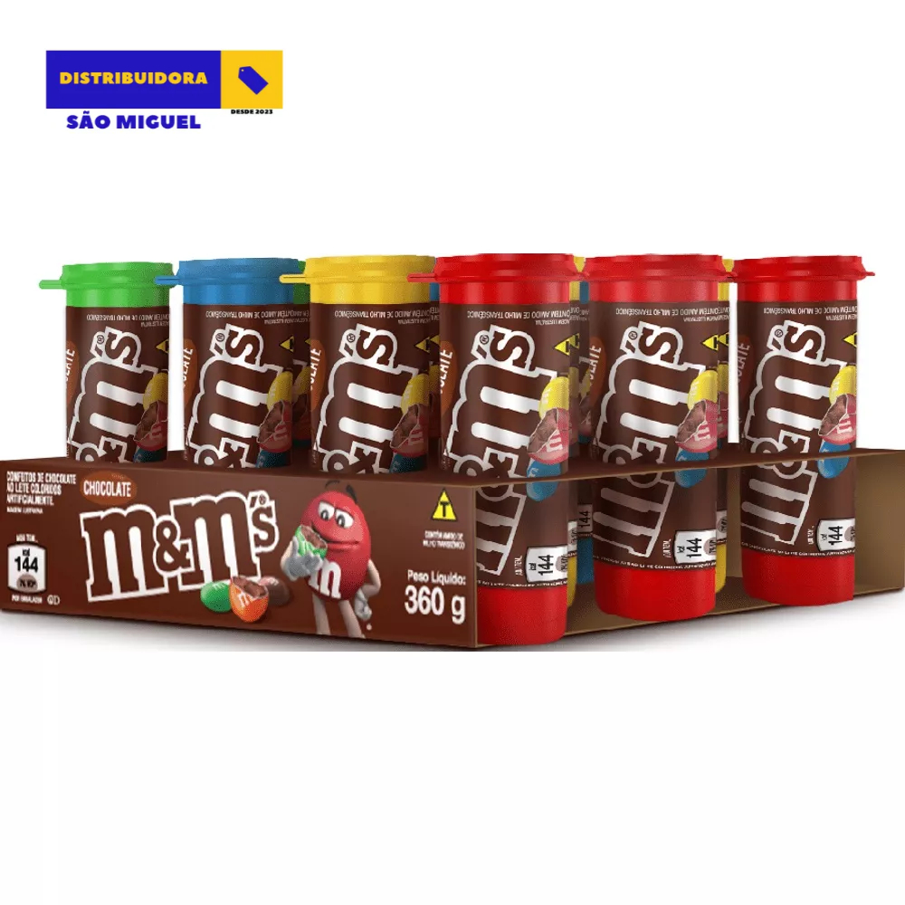 Chocolate Tubo MMS C/12 Unidades de 30g Confeito Colorido Mars | Shopee ...