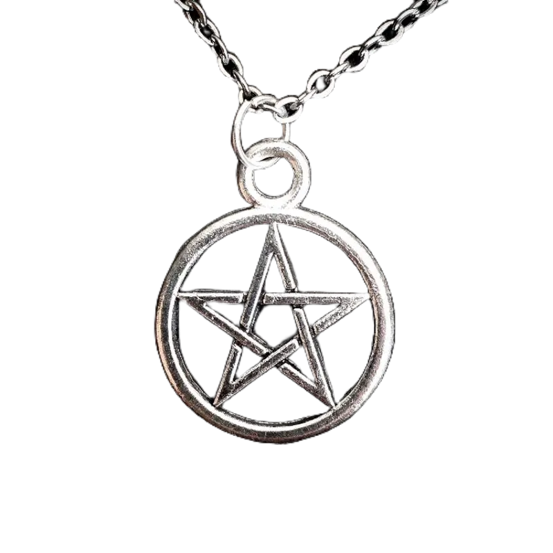 Colar PENTACULO, pentagrama wicca, pagan, estrela simples, pentáculo ...