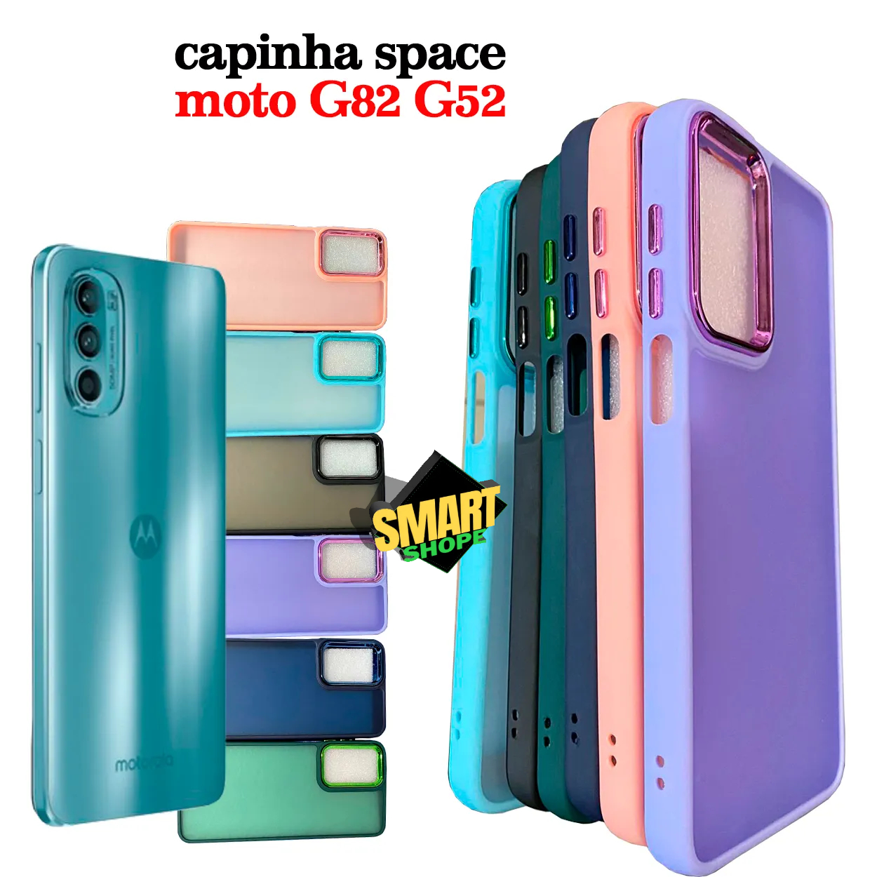 capa capinha Space modelo MOTO G52 G82 lançamento fundo fosco anti ...