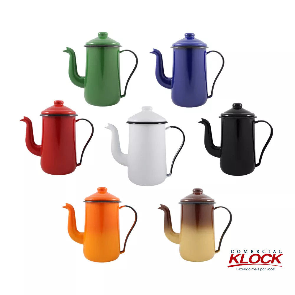 Bule Esmaltado Tradicional Ewel Mãe Ágata - 14cm - 1,5L | Shopee Brasil