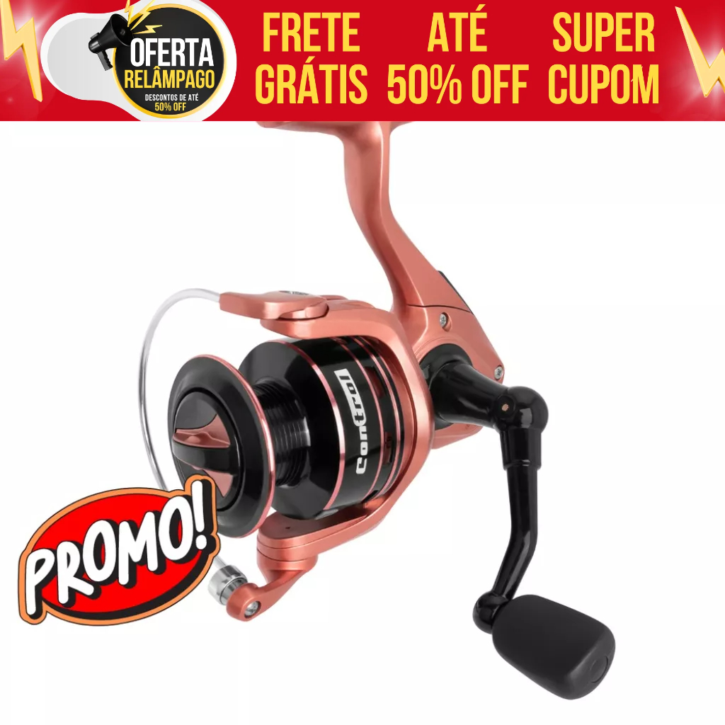 Molinete Saint Plus Control Rose 3 Rolamentos | Shopee Brasil