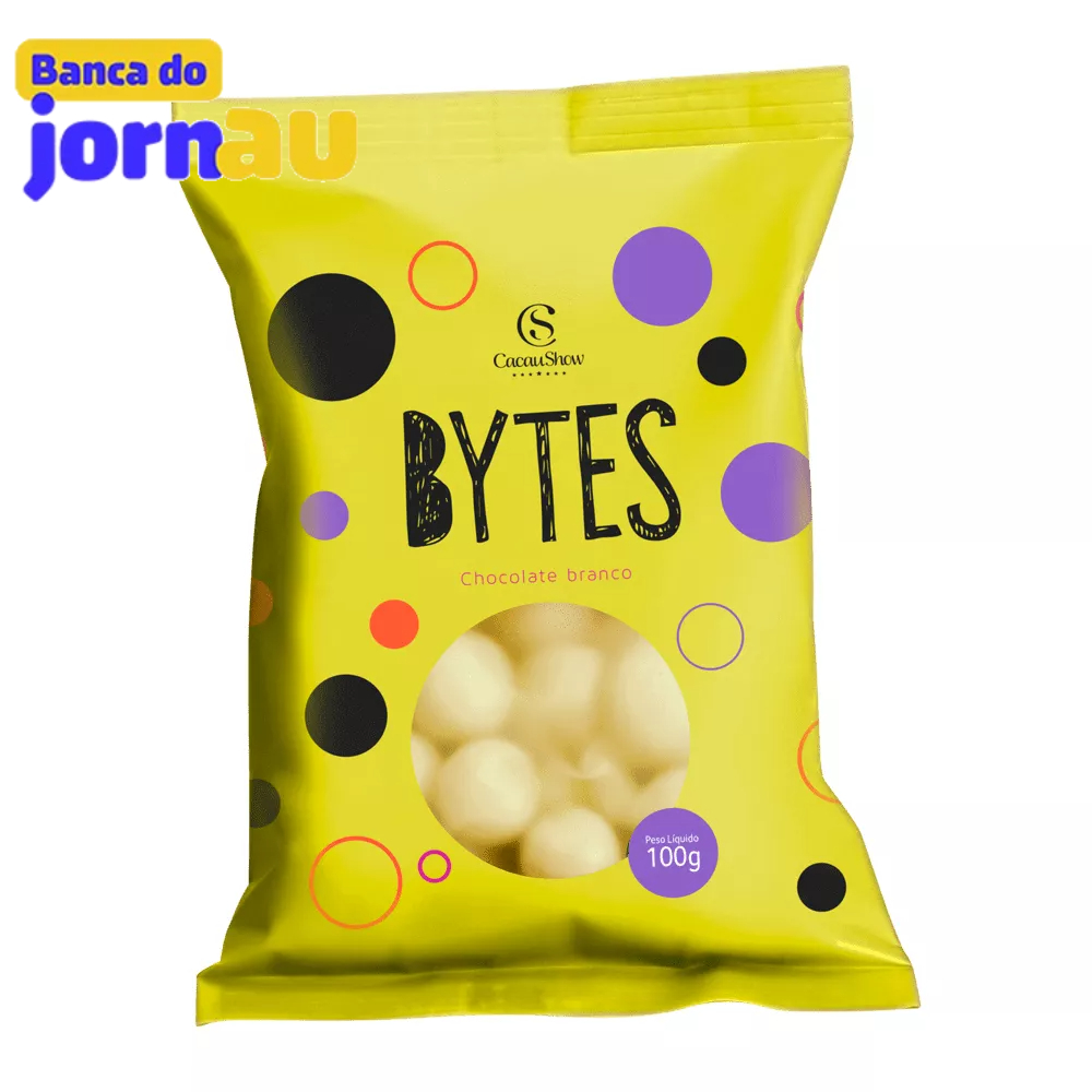 Bytes Chocolate Branco Crocante 100g Cacau Show | Shopee Brasil