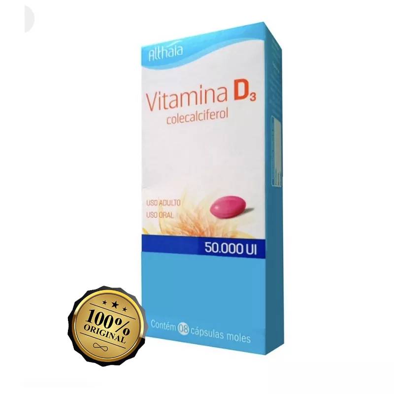 Vitamina D 50.000 Ui - 8 Cápsulas althaia | Shopee Brasil