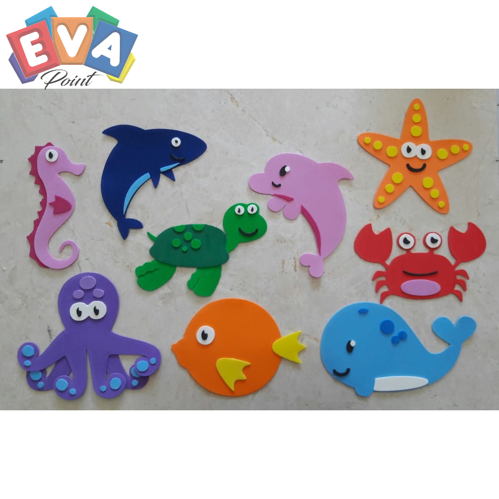 Animais fundo do mar em EVA | Shopee Brasil