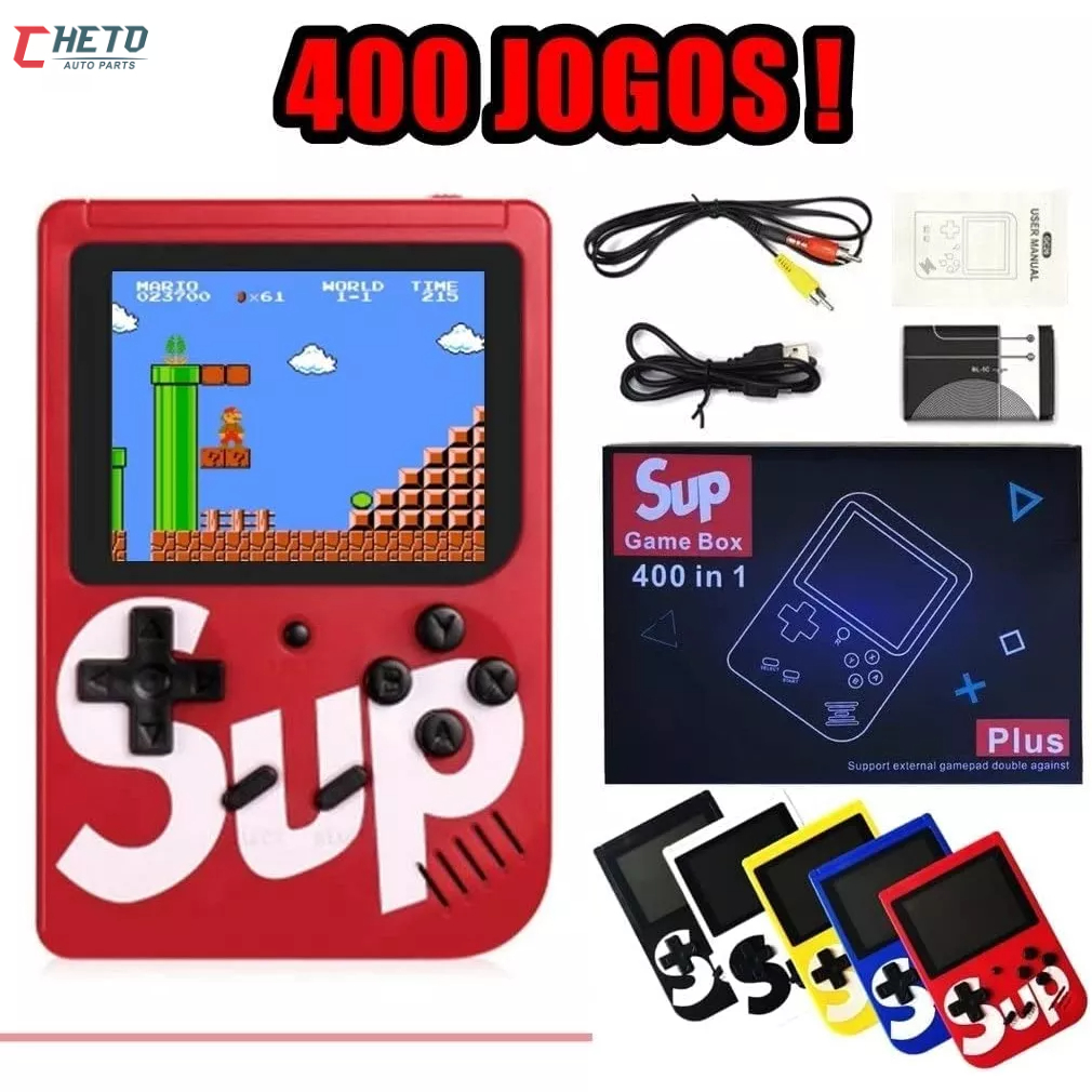 Mini Video Game Sup Game Box 400 Jogos Em 1 Portátil Jogos Antigos ...