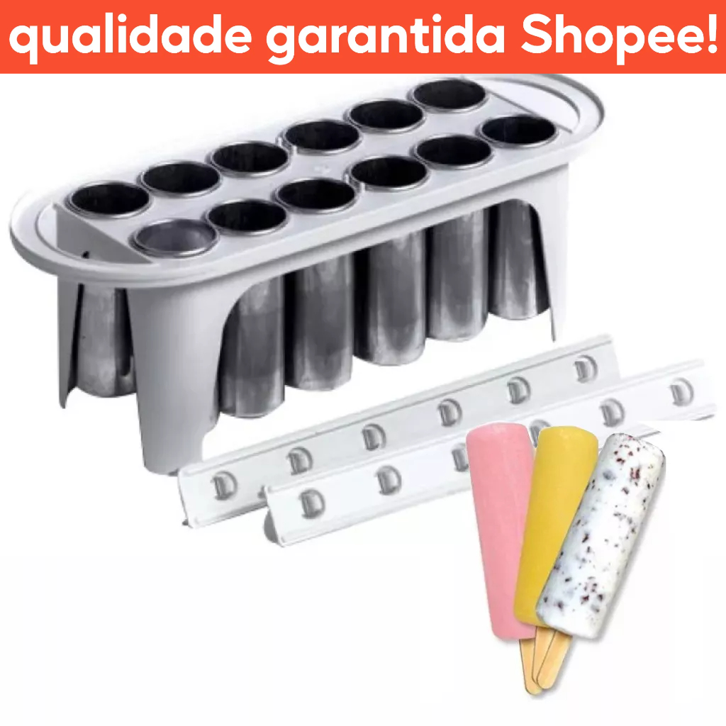 Forma Picoleteira para 12 Picolés 90ml Ituzinho | Shopee Brasil