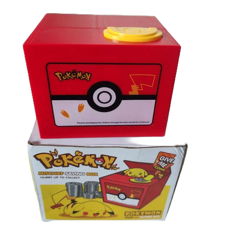 Cofre caixa musical Pokémon Pikachu cofrinho | Shopee Brasil