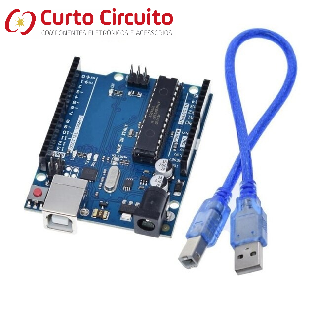 Arduino Uno R3 + Cabo USB - COM NOTA FISCAL | Shopee Brasil