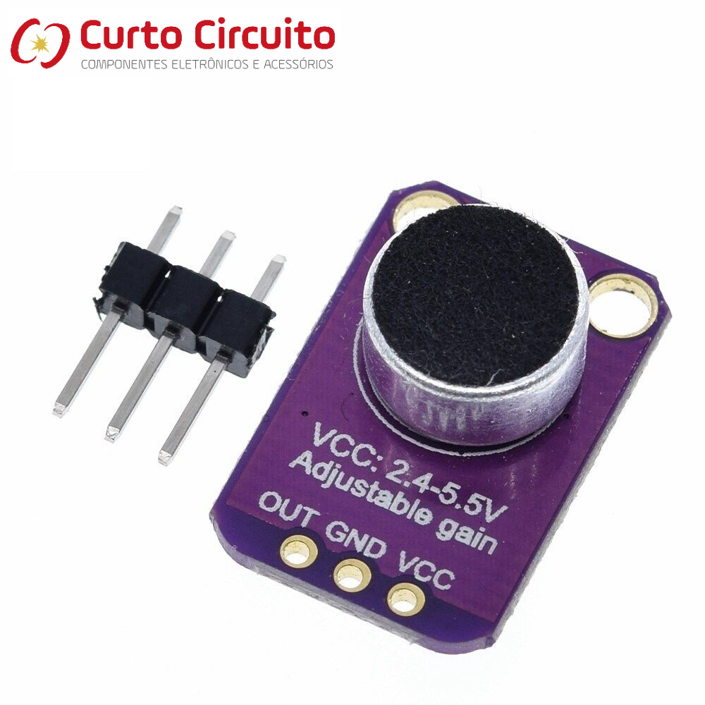 Módulo Sensor/amplificador De Som - Max4466 | Shopee Brasil