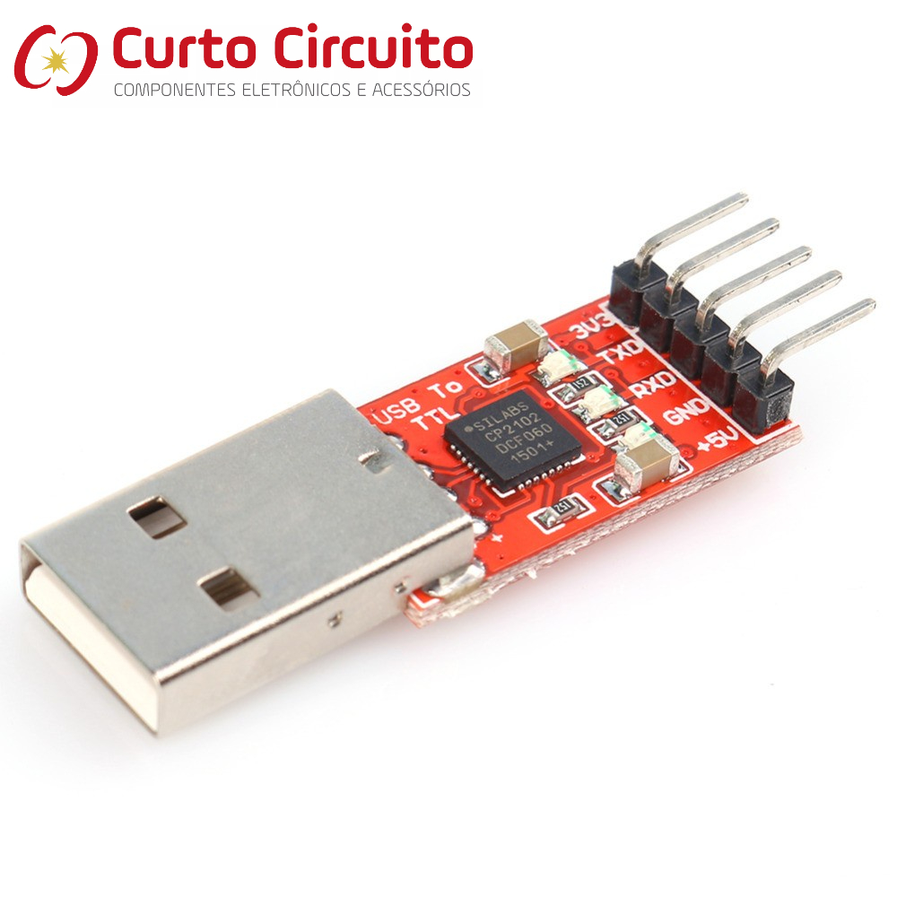 Módulo Conversor Usb Serial Uart Ttl Cp2102 | Shopee Brasil