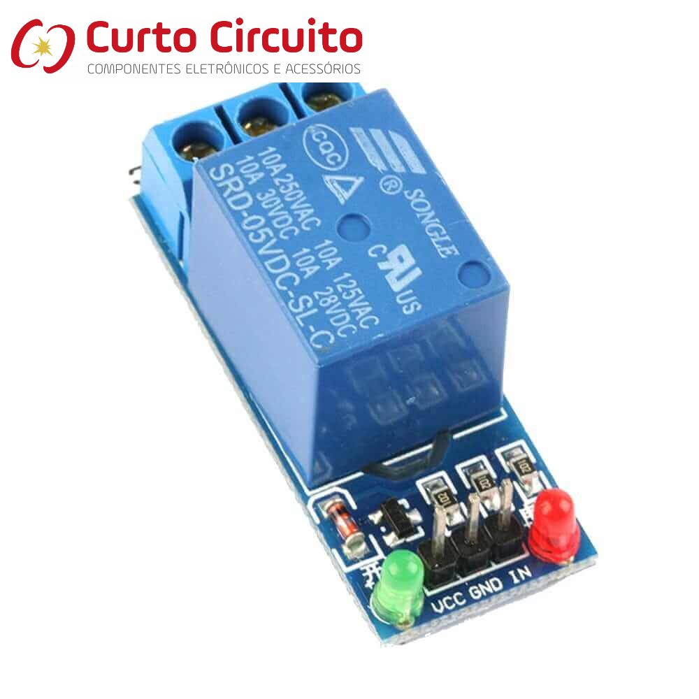 Módulo Rele 1 Canal 5v/10a - Pronta entrega e com Nota Fiscal | Shopee ...