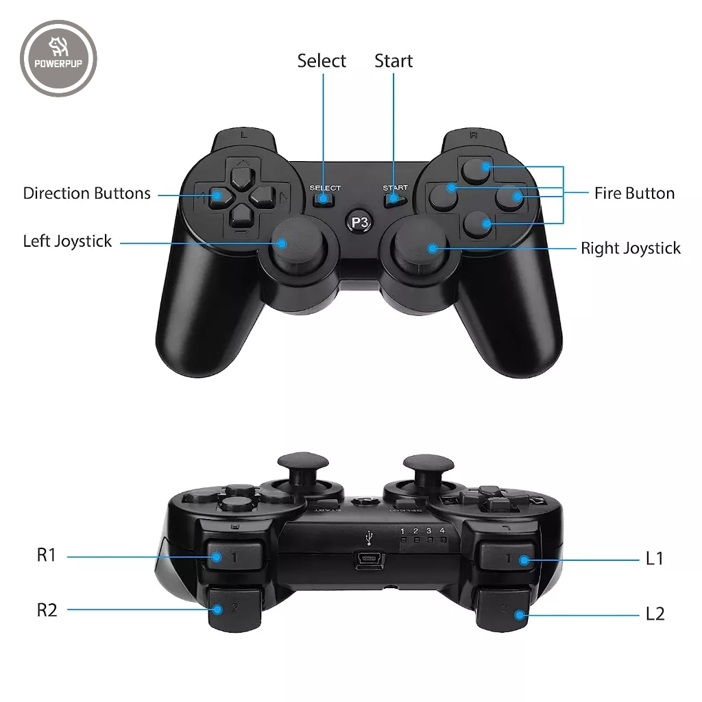 Controle PS3 Joystick Dual Shock Sem Fio Wireless Ps3 | Shopee Brasil