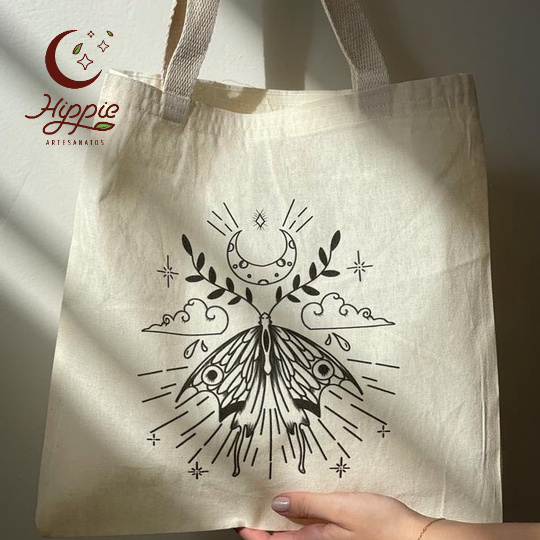 Bolsa Feminina Praia Ecobag Borboleta Lunar | Shopee Brasil