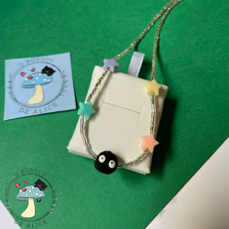 Colar Fuligem Totoro Ghibli Artesanal | Shopee Brasil
