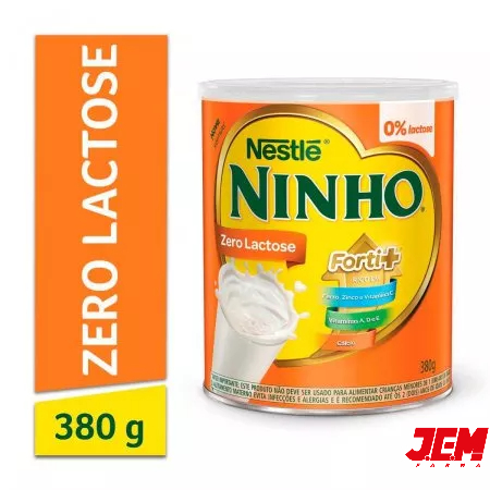Leite Ninho Zero Lactose Forti+ 380g | Shopee Brasil