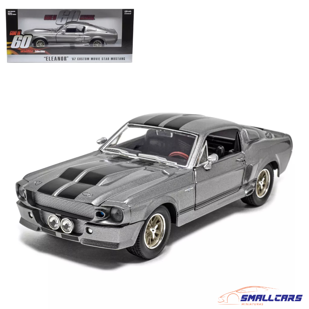 Miniatura Ford Mustang 1967 Custom Eleanor Filme 60 Segundos 1/24 Greenlight | Shopee Brasil