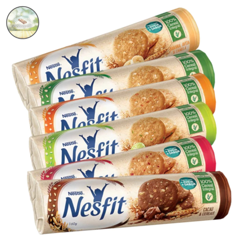 Kit 10 Biscoito Integral NESFIT 160g | Shopee Brasil