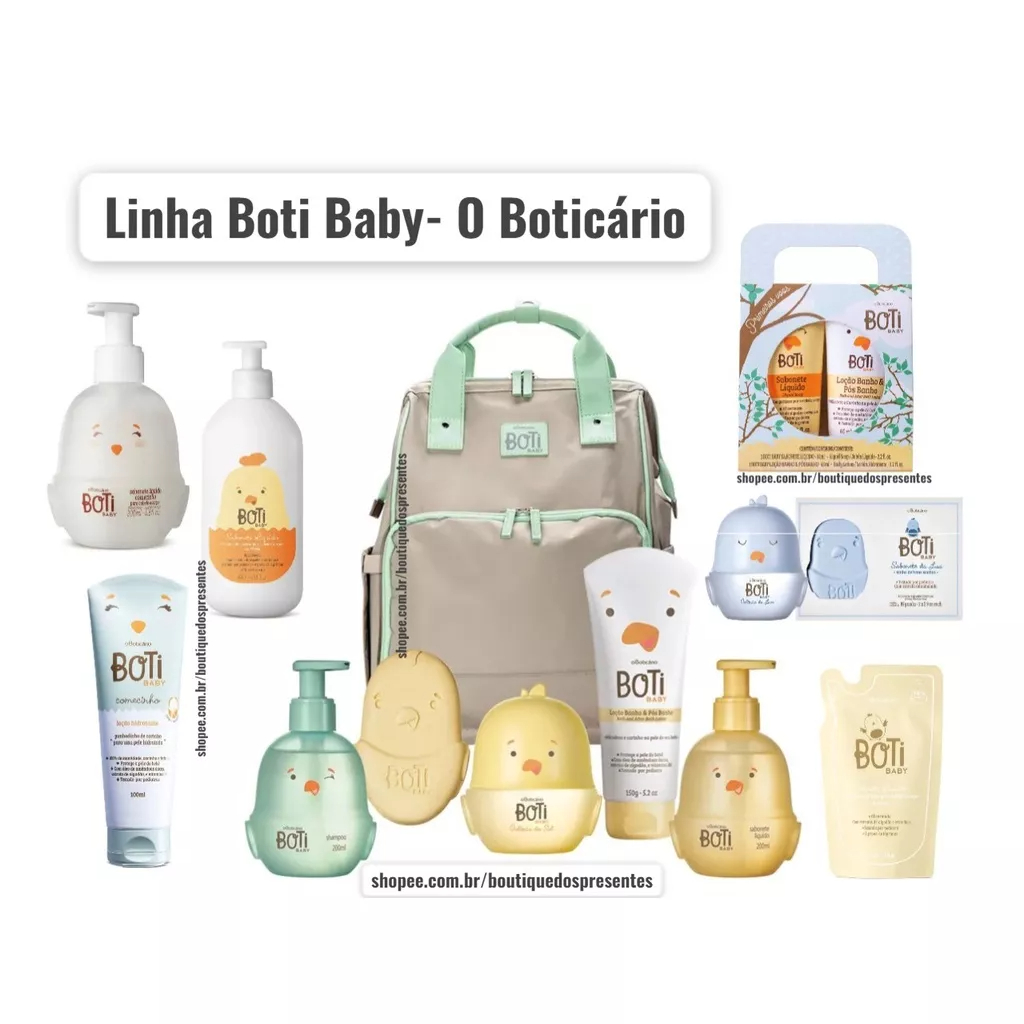 Linha infantil Boti Baby - O Boticário valor unitario | Shopee Brasil